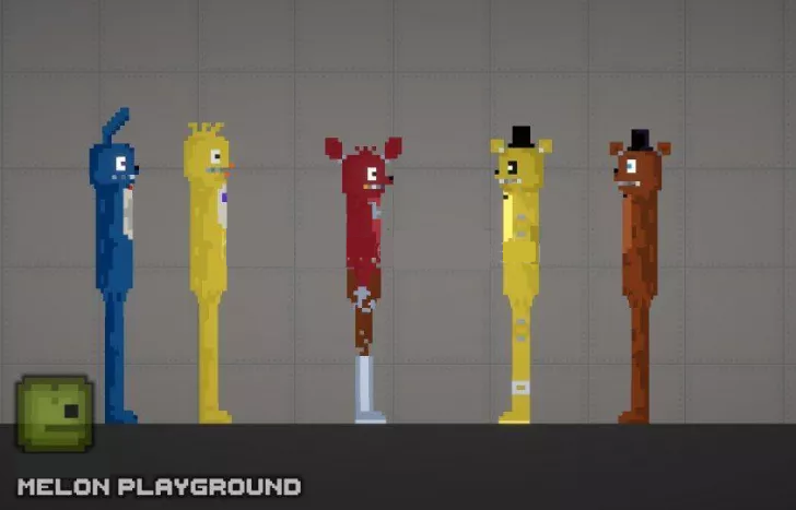 FNAF 1 Animatronics Pack - Nolem Playland